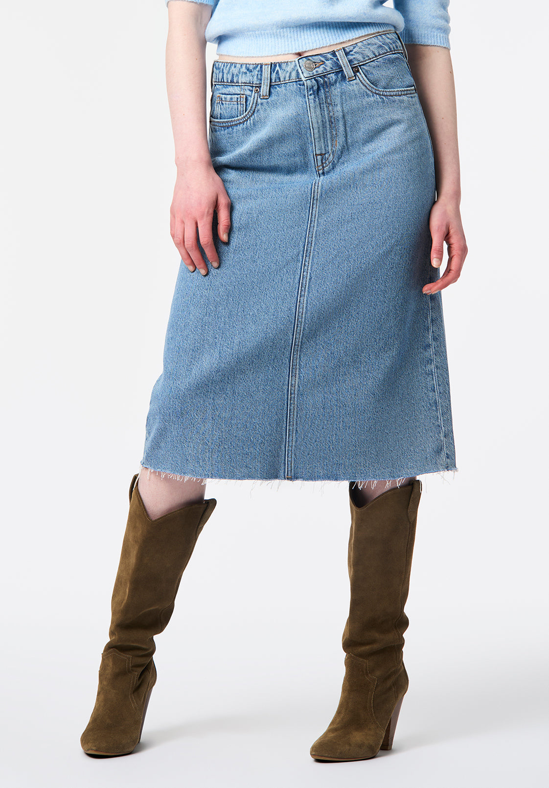 Mid Length Skirt Sally, INDIGO – Buffalo Jeans CA