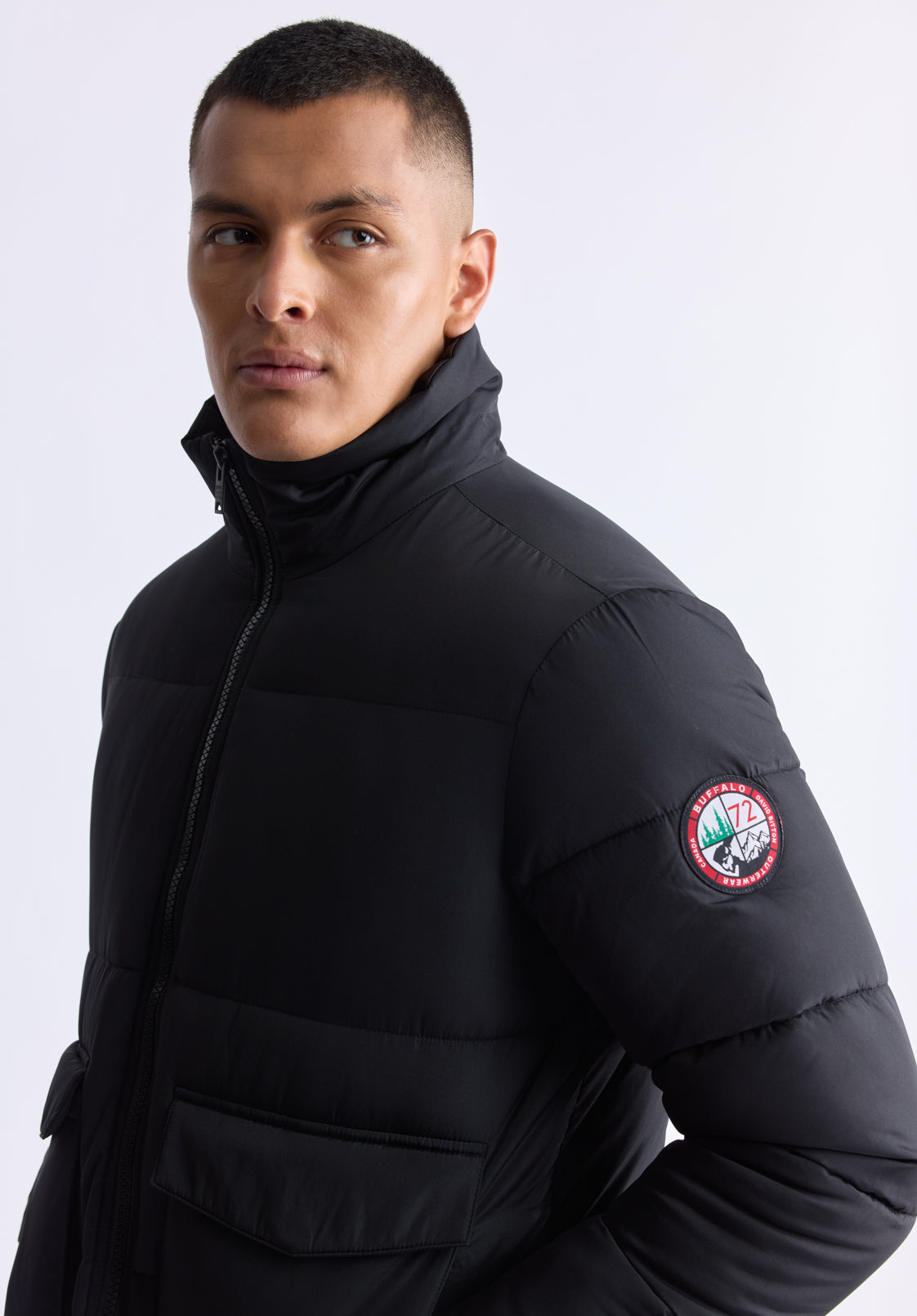 Nate Men’s Zip-Up Puffer Jacket, Black – Buffalo Jeans CA